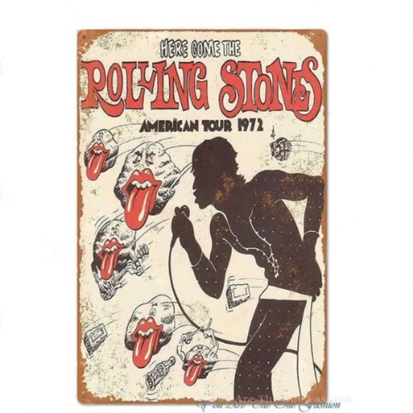 the Rolling Stones | Art | The Rolling Stones Concert Metal Sign | Poshmark